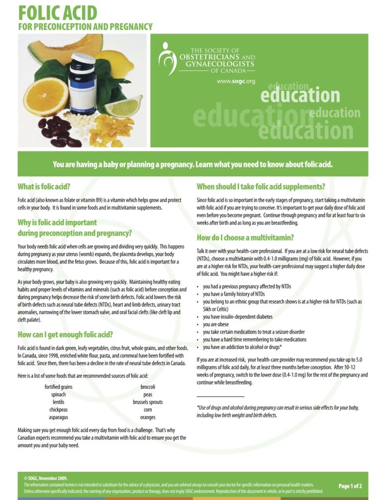 Pregnancy Basics - Family Midwifery Care of Guelph