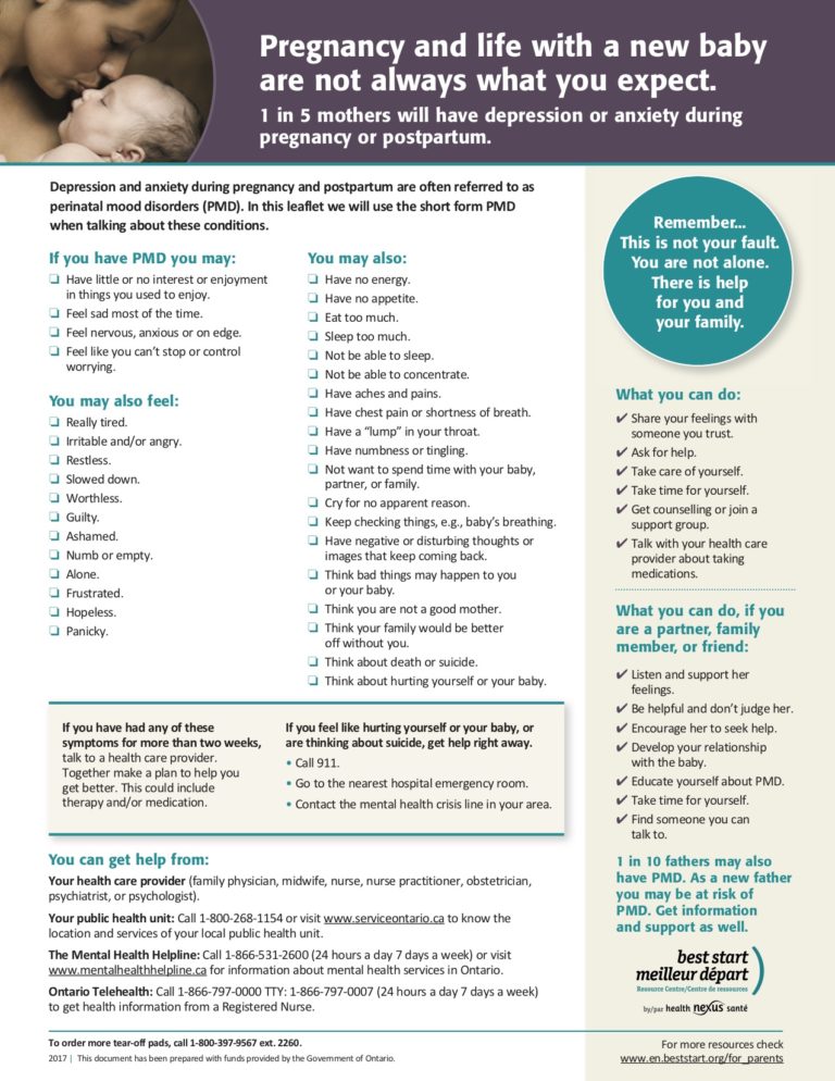 Postpartum Mood Disorders - Family Midwifery Care of Guelph